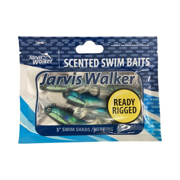 Jarvis Walker Scented Pre Rigged Swimshad Soft Plastic Lure 3 inch ...