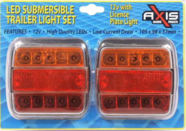 Axis 762624 LED Trailer Light Set 12v | Davo's Tackle Online