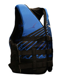 BLA Wakemaster Level 50S Nylon Life Jacket PFD3 Vest - Black Blue ...