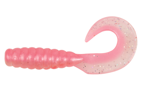 Berkley Powerbait 2.5 inch Grub Soft Plastic Lure Pink Glitter - Mega ...