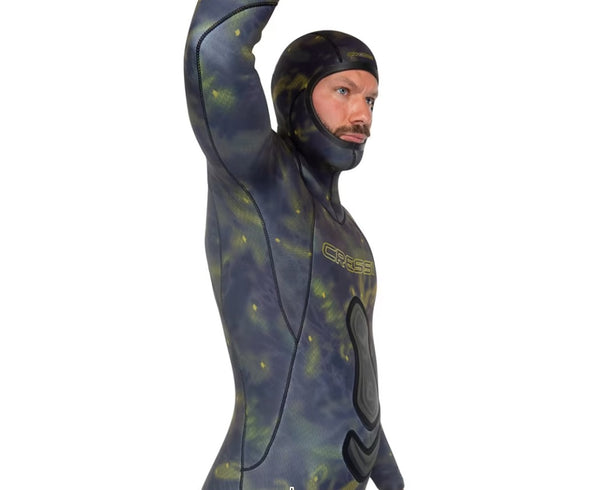 Cressi Lampuga Mens Open Cell Hyperstretch Stealth Camo Wetsuit 3mm ...