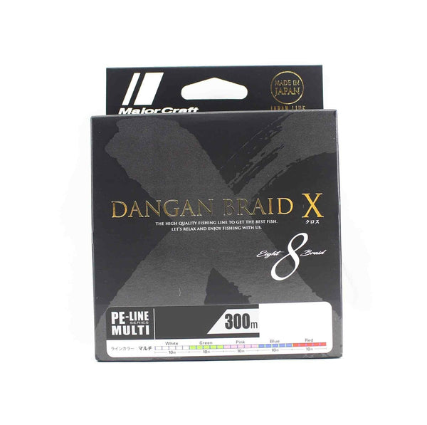 Majorcraft Dangan Braid X x8 Multi 300m Braided Line | Davo's Tackle Online