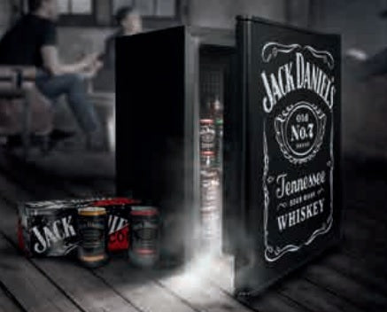 Jim Beam Bar Fridge - Timber Look | Davo's Tackle Online