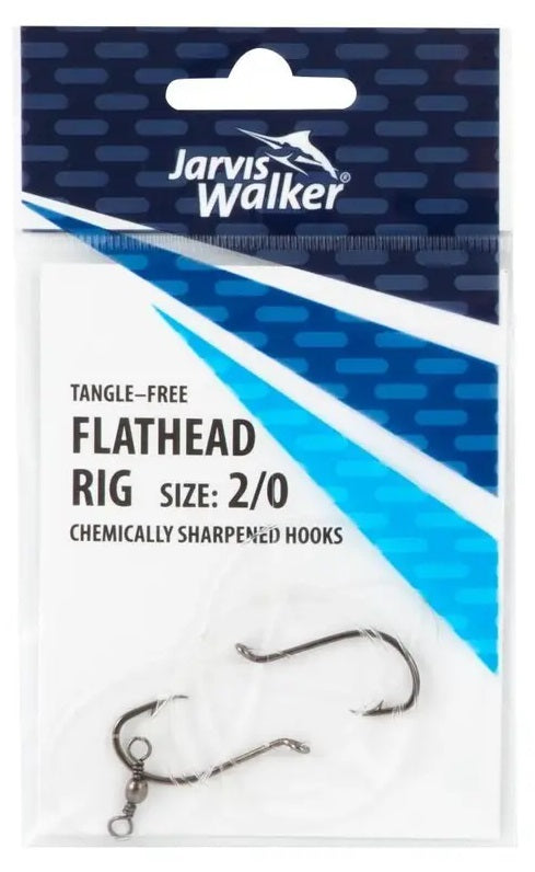 Jarvis Walker Pre Tied Two Hook Snelled Flathead Rig | Davo's Tackle Online