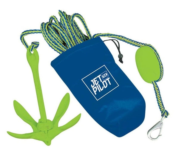 Jetpilot Complete PWC Jet Ski Folding Anchor System - Blue Lime | Davo ...