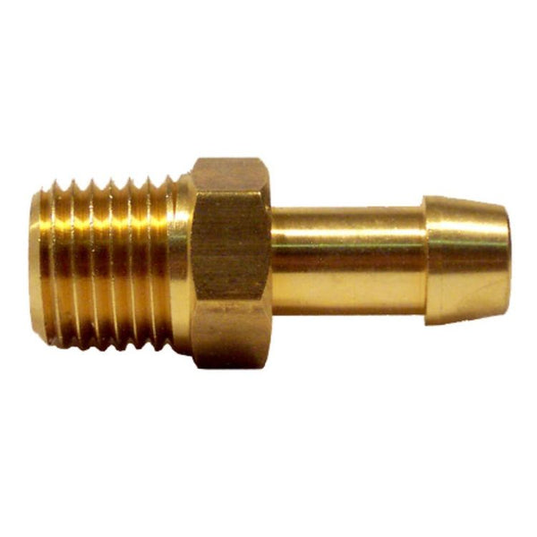 Waterline NPT Thread Brass Hose Barb Male | Davo's Tackle Online