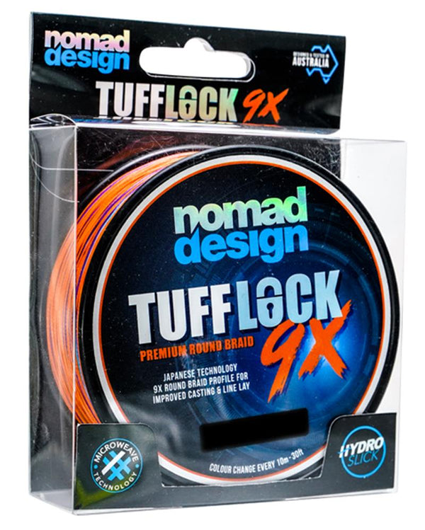 Nomad Tufflock X9 Multi Colour Braid 300 Yards | Davo's Tackle Online